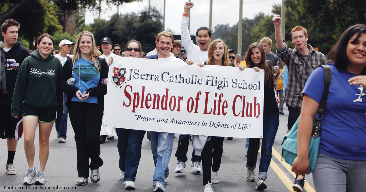 Walking the talk: Pro-life youth take it to the streets! - Celebrate ...