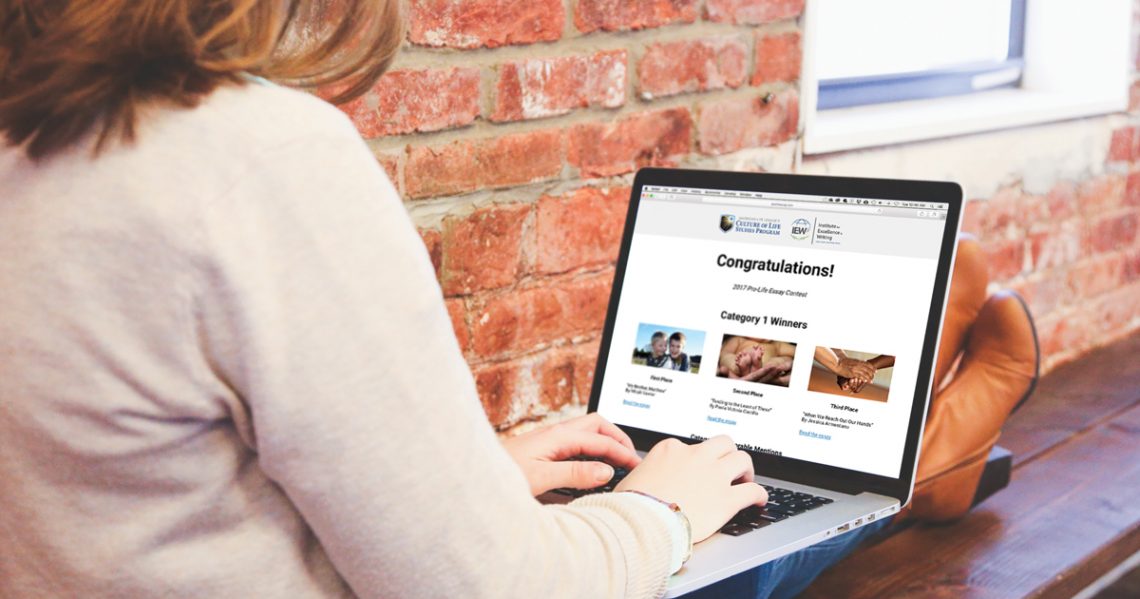 Pro-life essay contest WINNERS 2017 - Celebrate Life Magazine